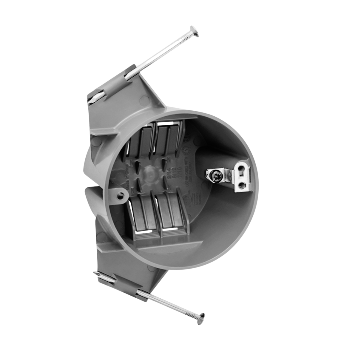 3" Round PVC Ceiling Boxes – New Work – OhLectric